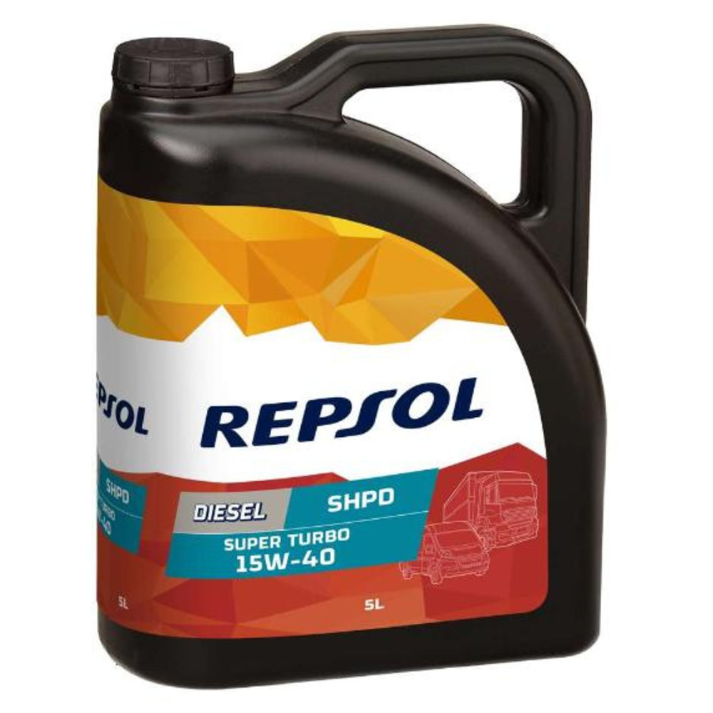 REPSOL SUPER TURBO DIESEL SHPD 15W40 CP-5L (CAJA 5 UDS.) - Lubrivalle